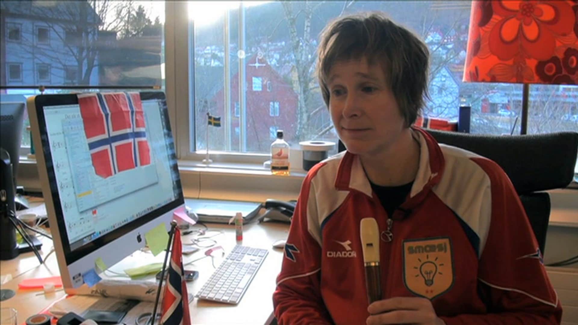 Linda Eide på blokkfløyte – NRK