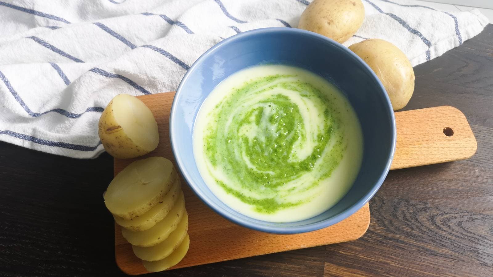 Potetsuppe med purrepuré – NRK Mat – Oppskrifter og inspirasjon