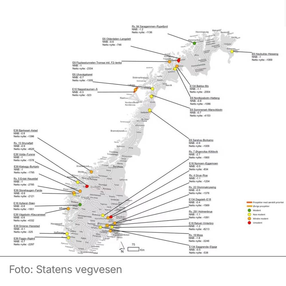Statens vegvesen sin porteføljeoversikt: 29 nye prosjekt som skal ...