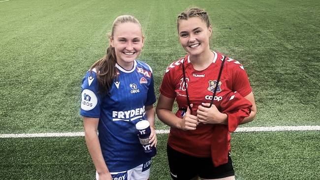 Vilde Hasund og Anna Nerland Aahjem frå Åheim vart fotballproffar – NRK ...