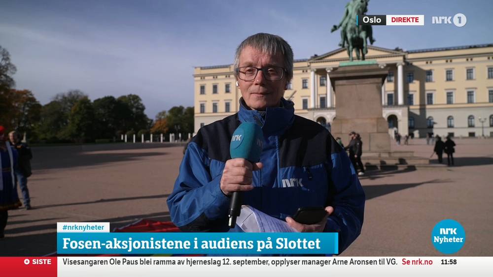 Fosen-aksjonistene møtte kongen og kronprinsen – NRK Trøndelag – Lokale ...