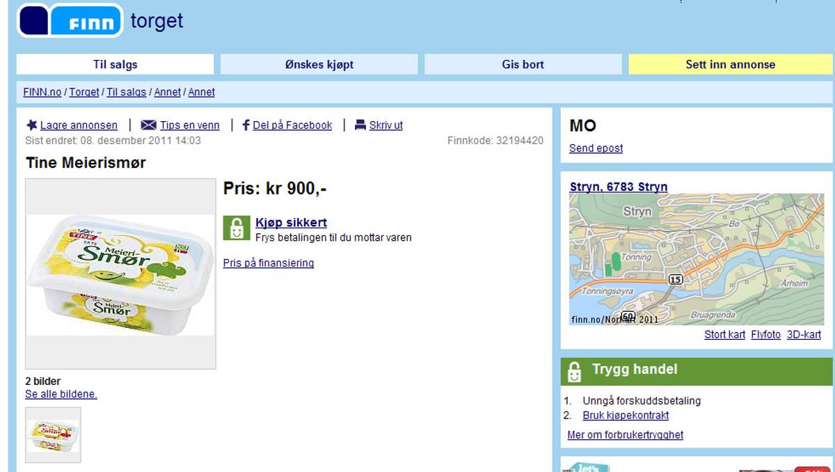 Søkeordet «smør» danker ut Iphone – NRK Norge – Oversikt over nyheter fra ulike deler av landet