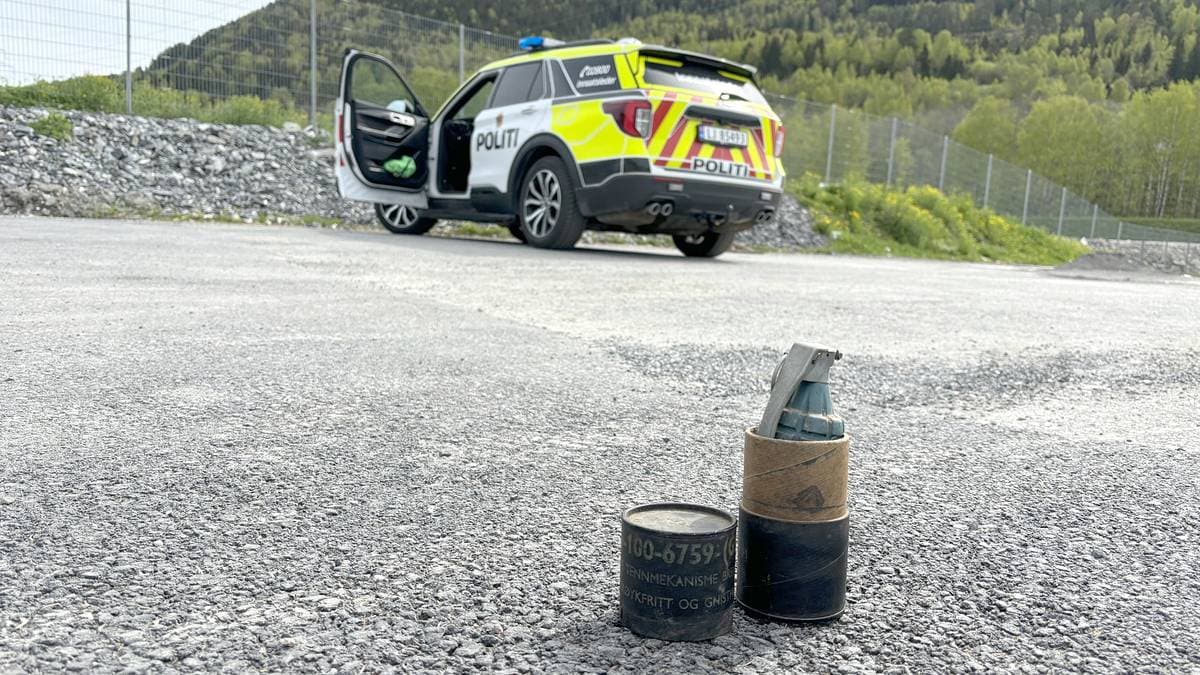 Gjenvinningsstasjon evakuert etter funn av granatliknende gjenstand ...