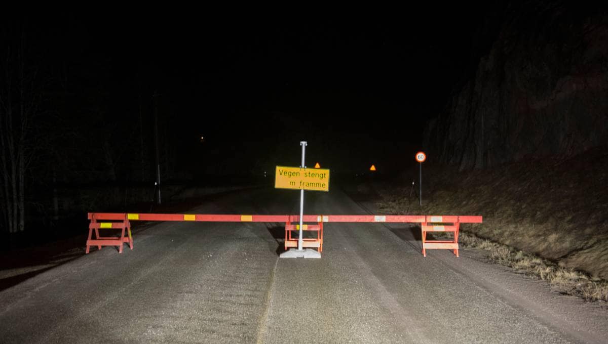 Stort ras sør for Namsos – NRK Trøndelag – Lokale nyheter, TV og radio