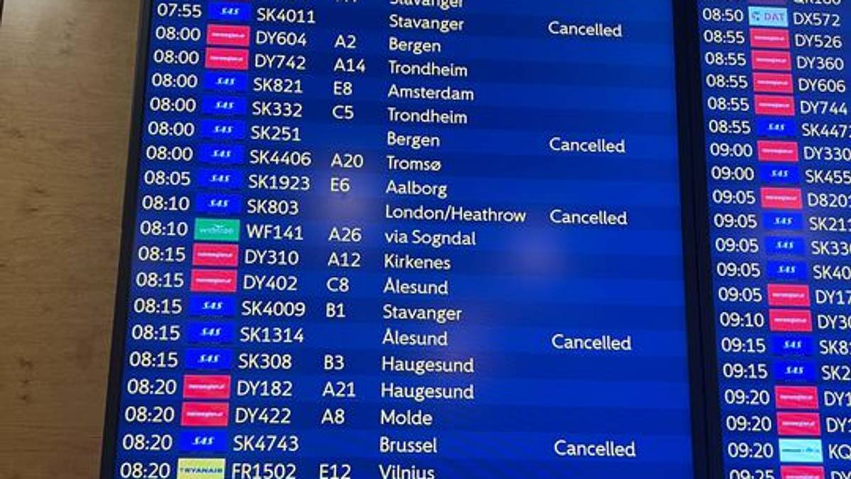 SAS streiken: Møte mellom partene mandag ettermiddag – Siste nytt – NRK