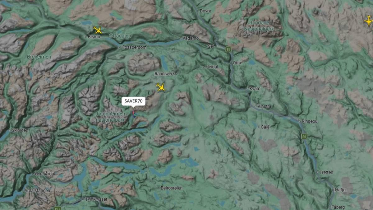 Redningsaksjon i Jotunheimen – seks personer har falt i vannet – NRK ...