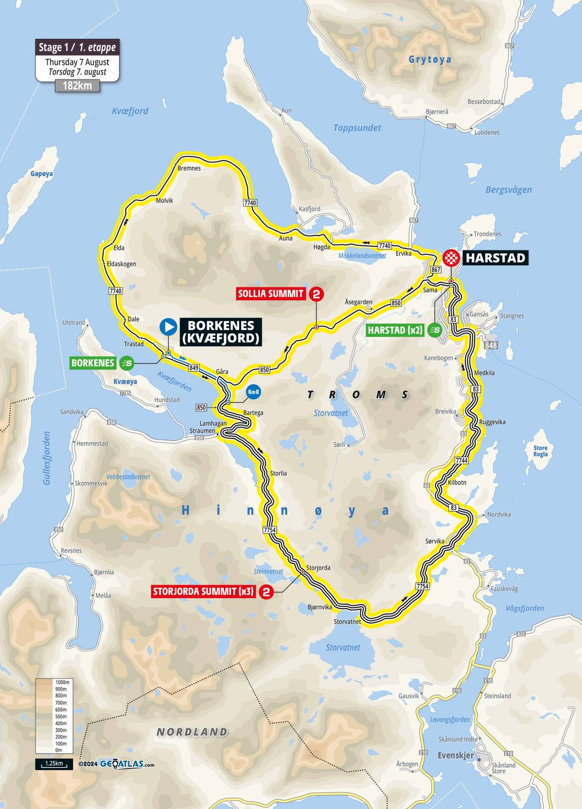 Her skal Arctic Race of Norway være i 2025 – NRK Troms og Finnmark