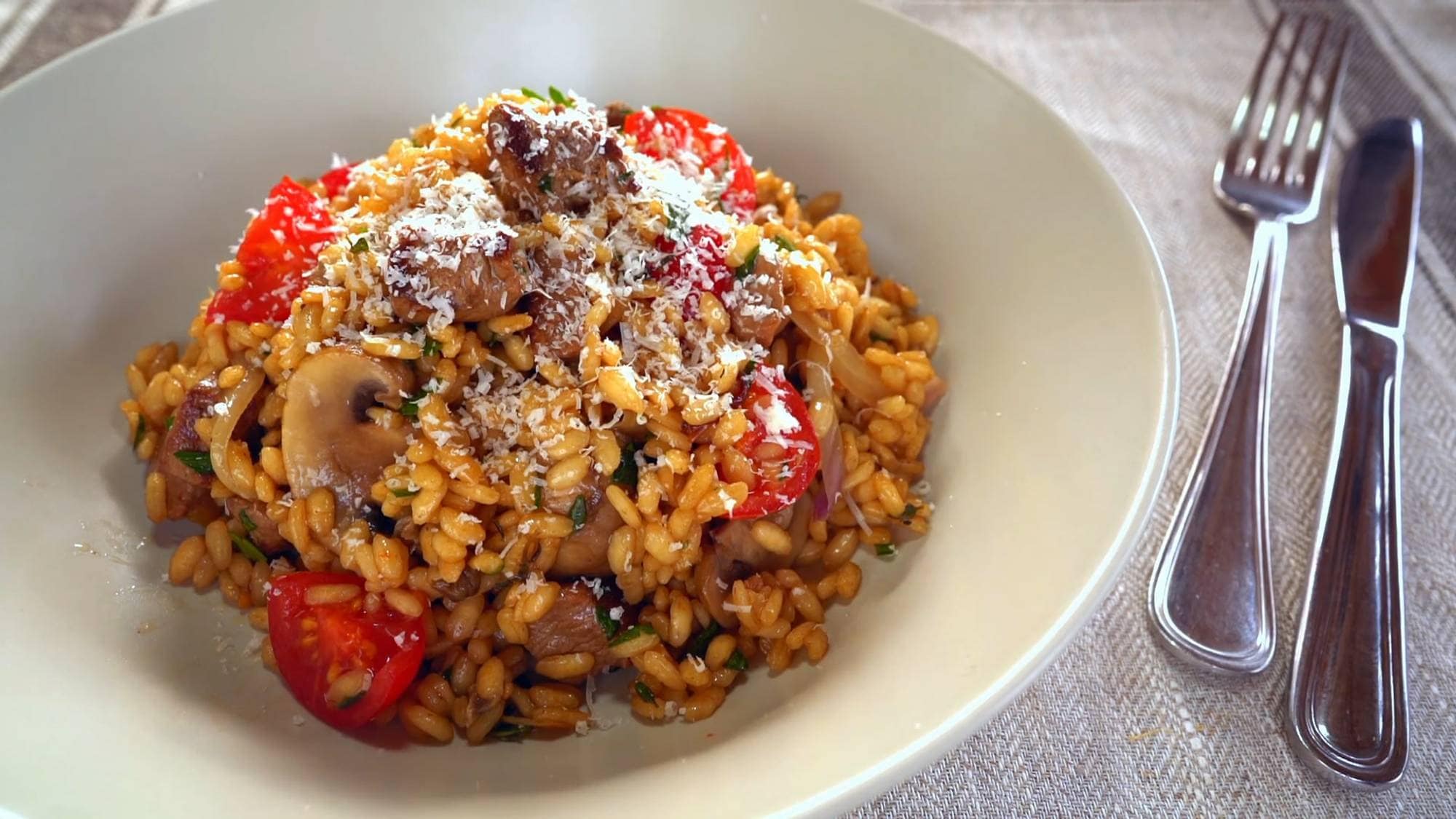 Risotto Med And Sopp Og Cherrytomater NRK Mat Oppskrifter Og risotto-med-and-sopp-og-cherrytomater-nrk-mat-oppskrifter-og