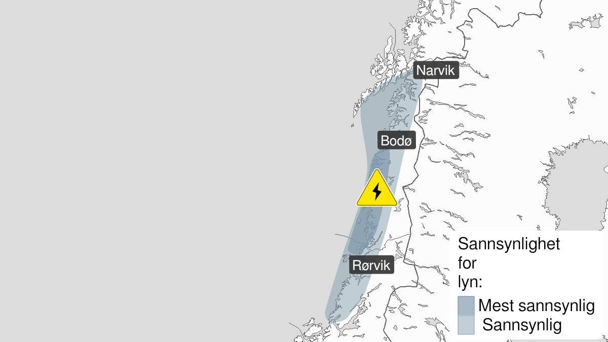 Farevarsel For Lyn Og Torden I Nordland Nrk Nordland