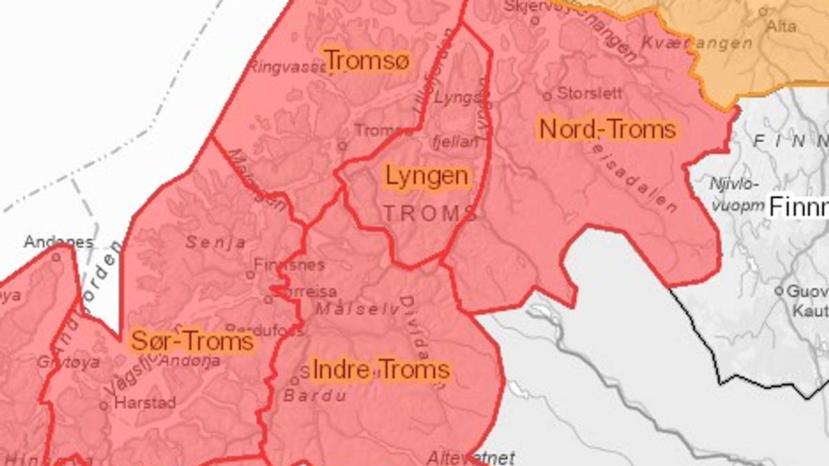 Stor snøskredfare i Troms fra mandag – NRK Troms og Finnmark