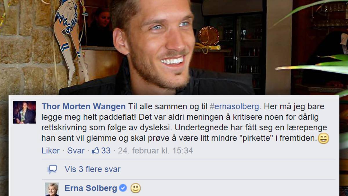 Flau etter å ha påpekt Solbergs skrivefeil – NRK Norge – Oversikt over nyheter fra ulike deler ...