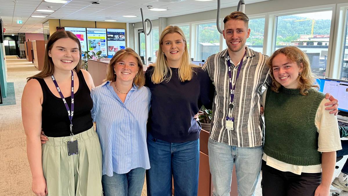 Fem nye nynorskpraktikantar er klare for kull 41 ved NRK Nynorsk ...