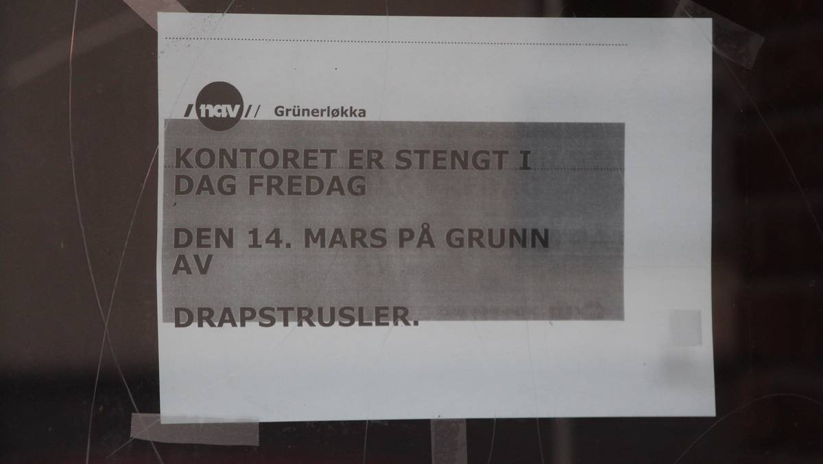 Vold og trusler på NAV-kontor – Stor-Oslo