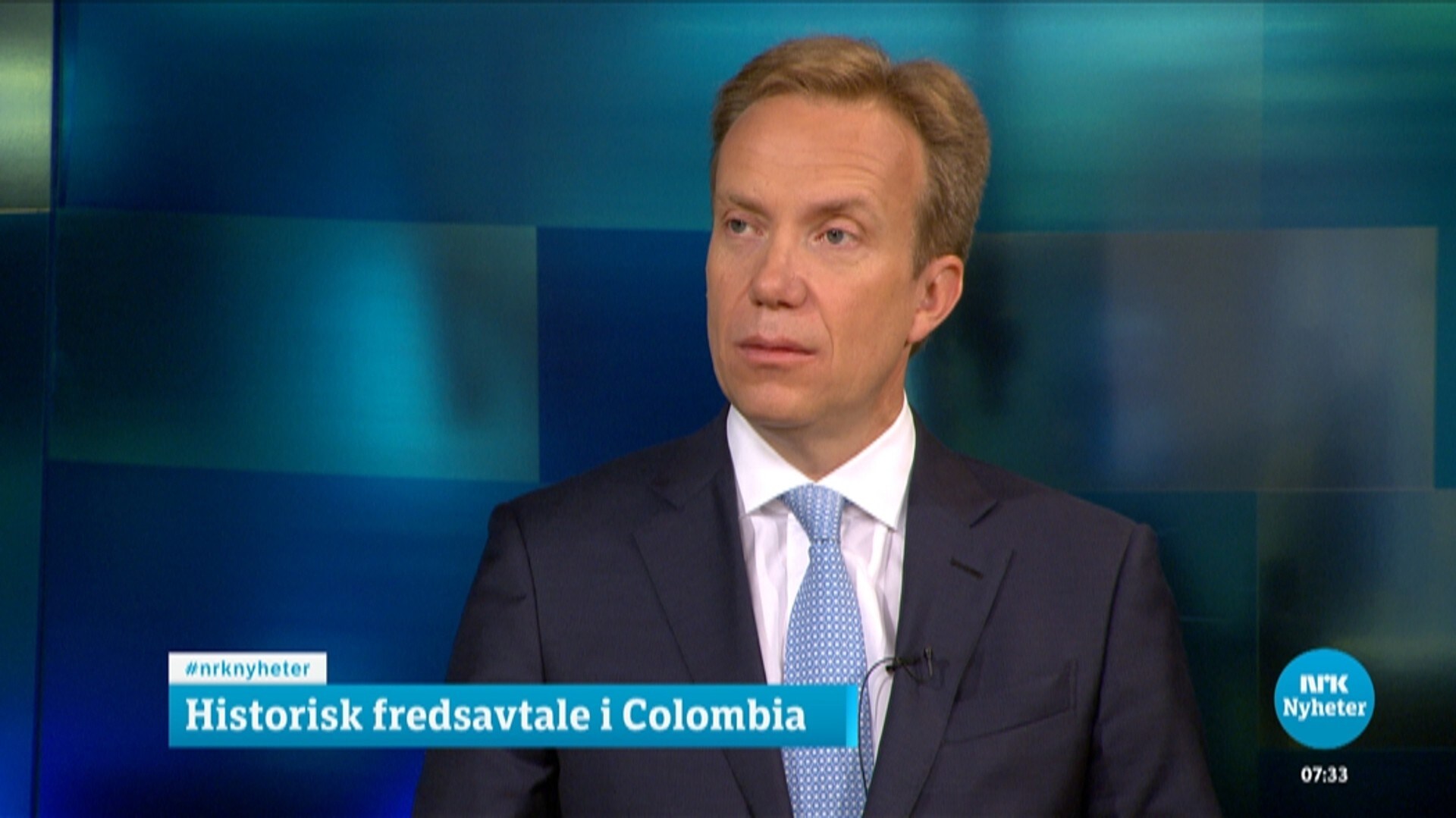 Børge Brende om fredsavtalen – NRK