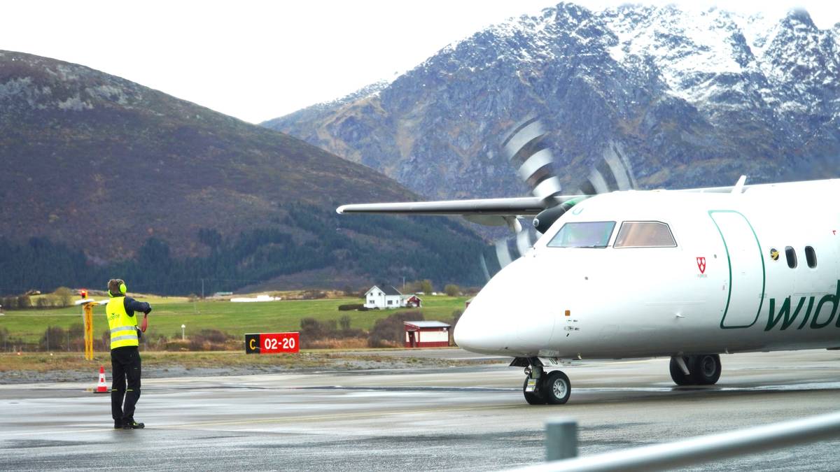 Landingstrøbbel på Skagen flyplass i går og i dag – NRK Nordland