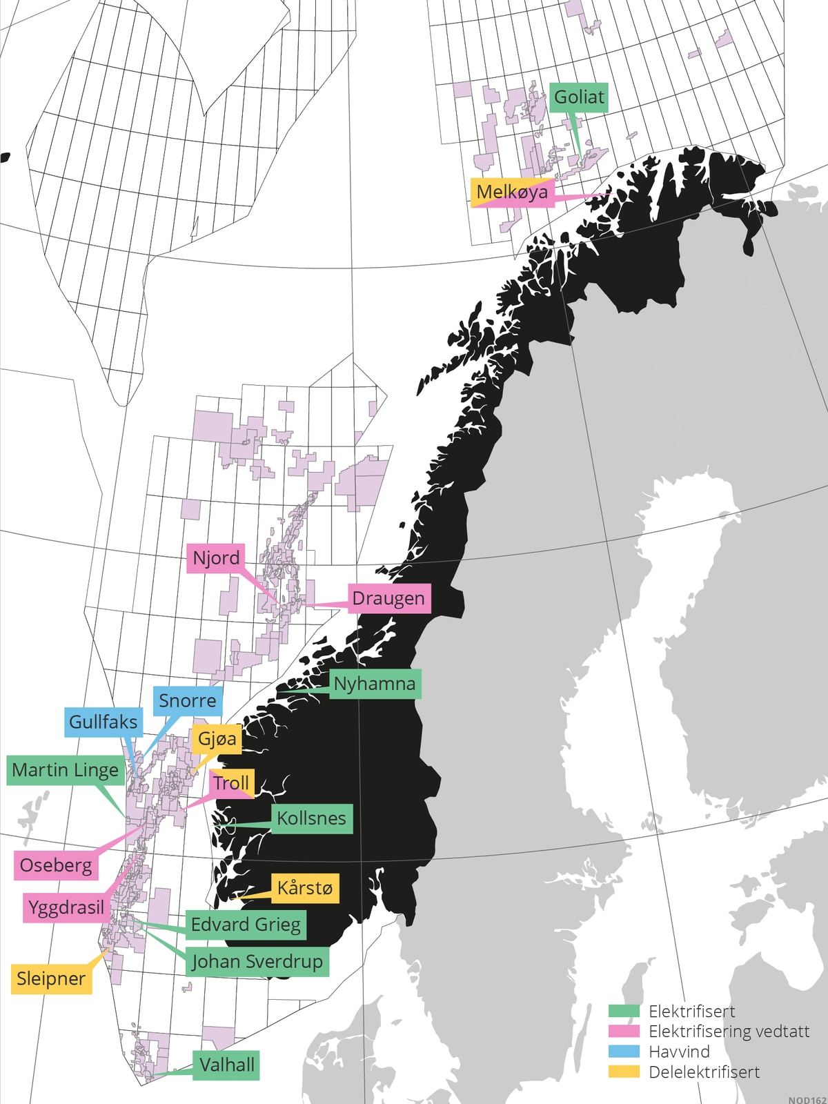 Ressursrapport frå Sokkeldirektoratet: Status for elektrifiseringa av sokkelen – NRK Vestland