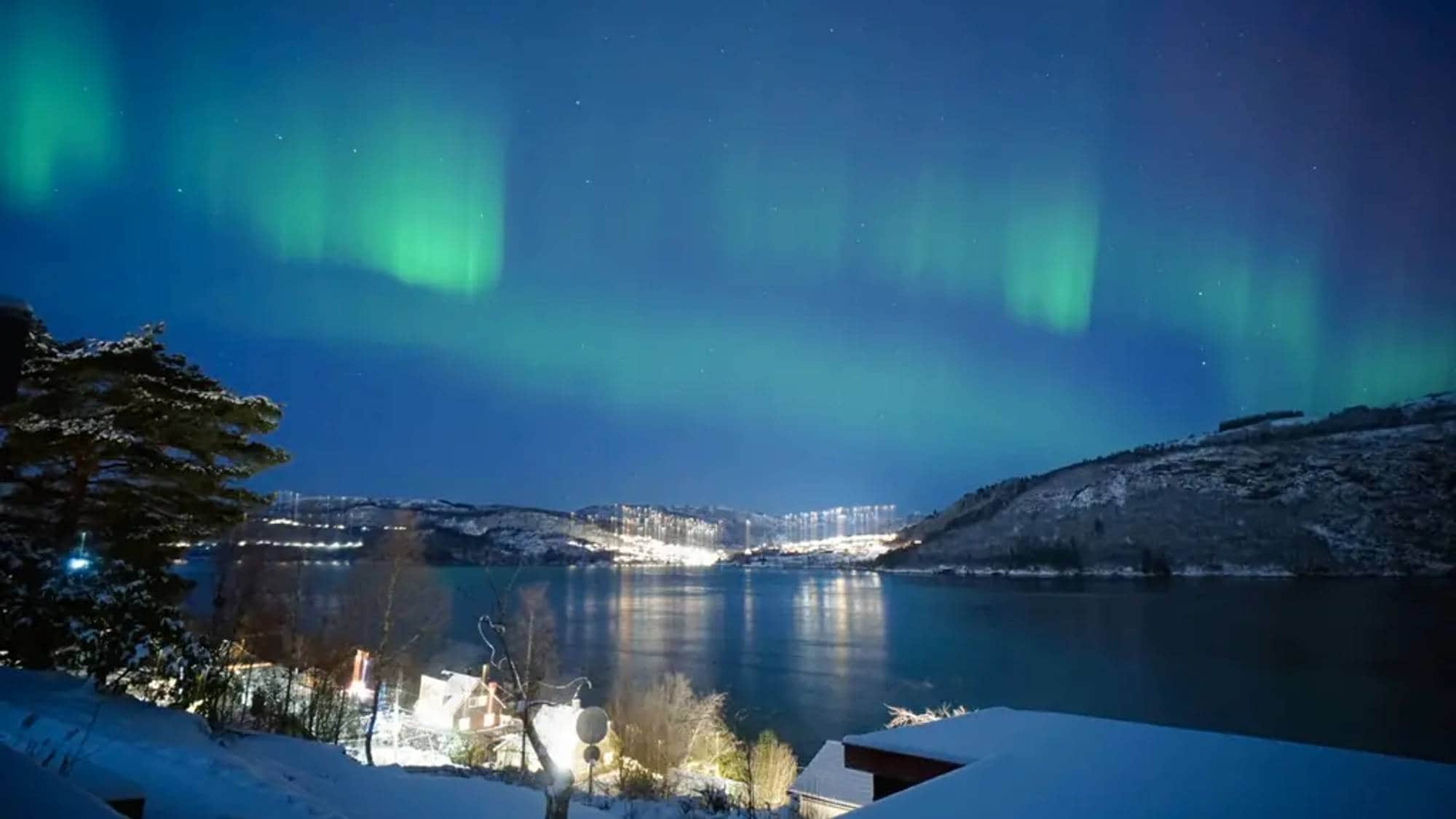 2025 starter med nordlys i Sør-Norge – NRK Vestland