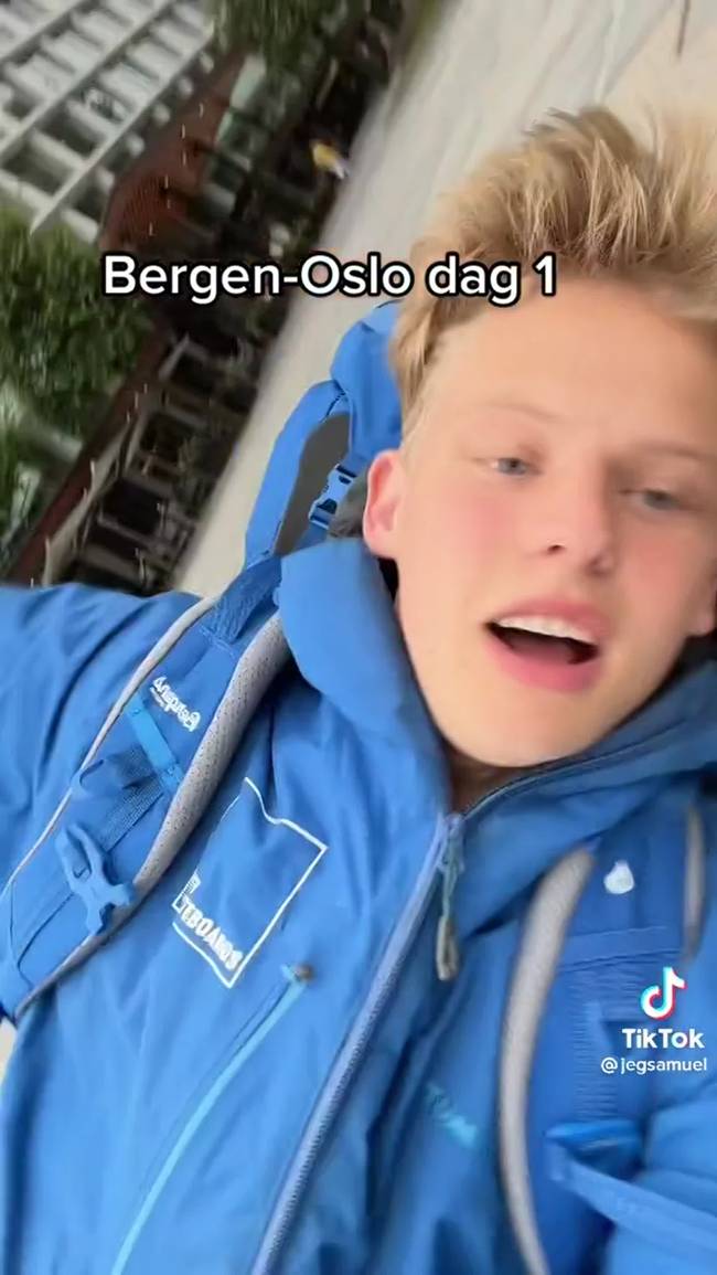 Samuel (21) kjører med skateboard fra Bergen til Oslo – NRK Vestland