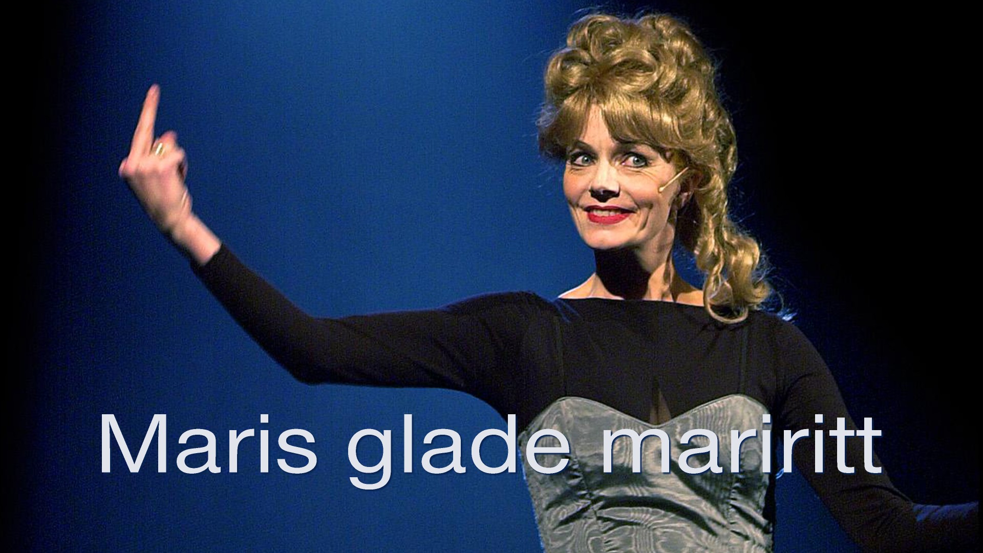 Mari Maurstad med sitt "Glade Mariritt" - NRK TV