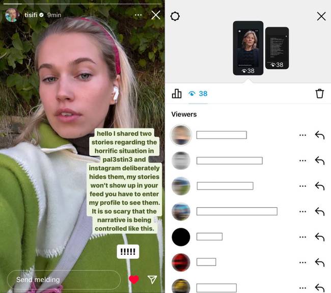 Hevder innlegg om Palestina på Instagram blir fjernet – NRK Norge ...