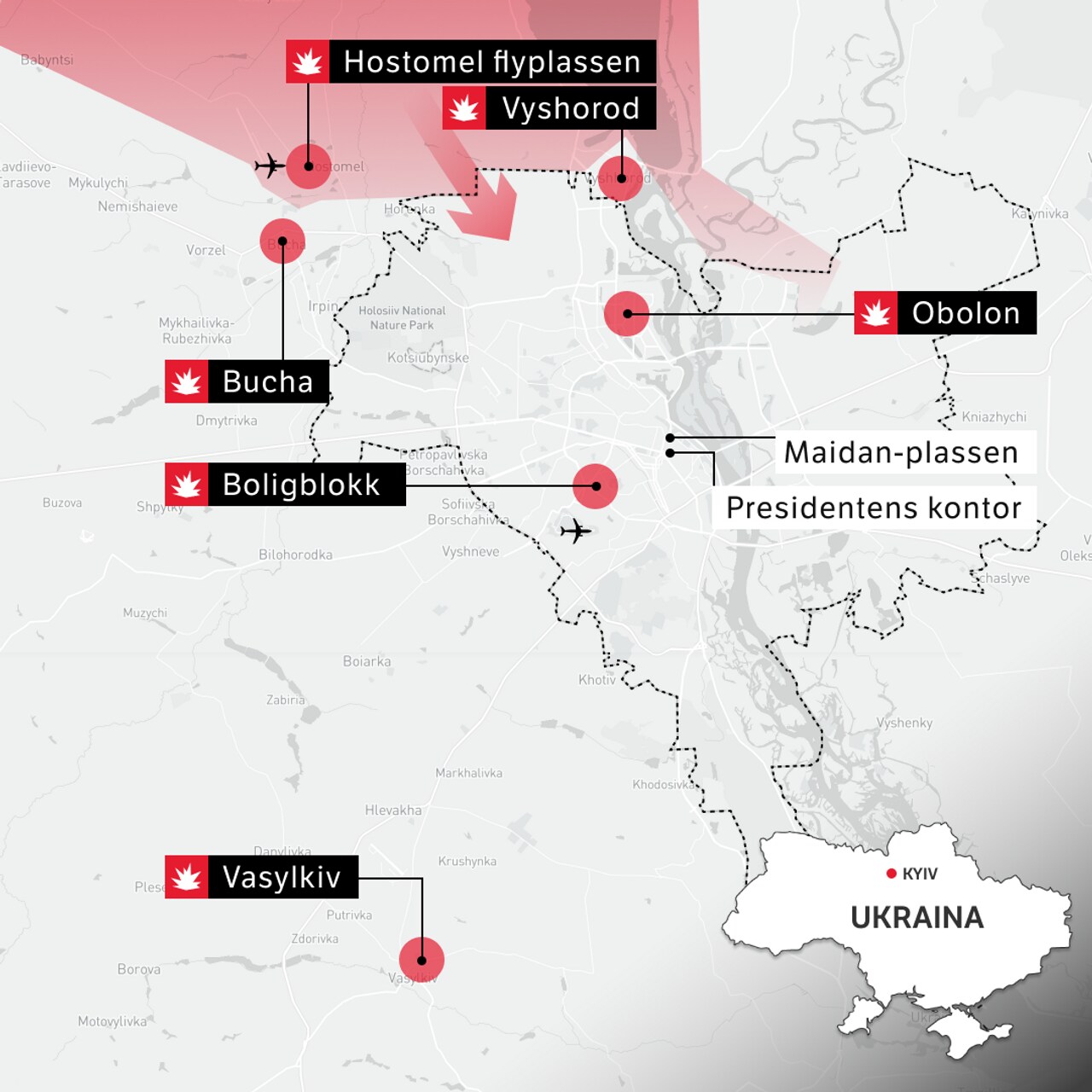 Kart over Ukraina – Russlands invasjon – NRK Urix – Utenriksnyheter og ...