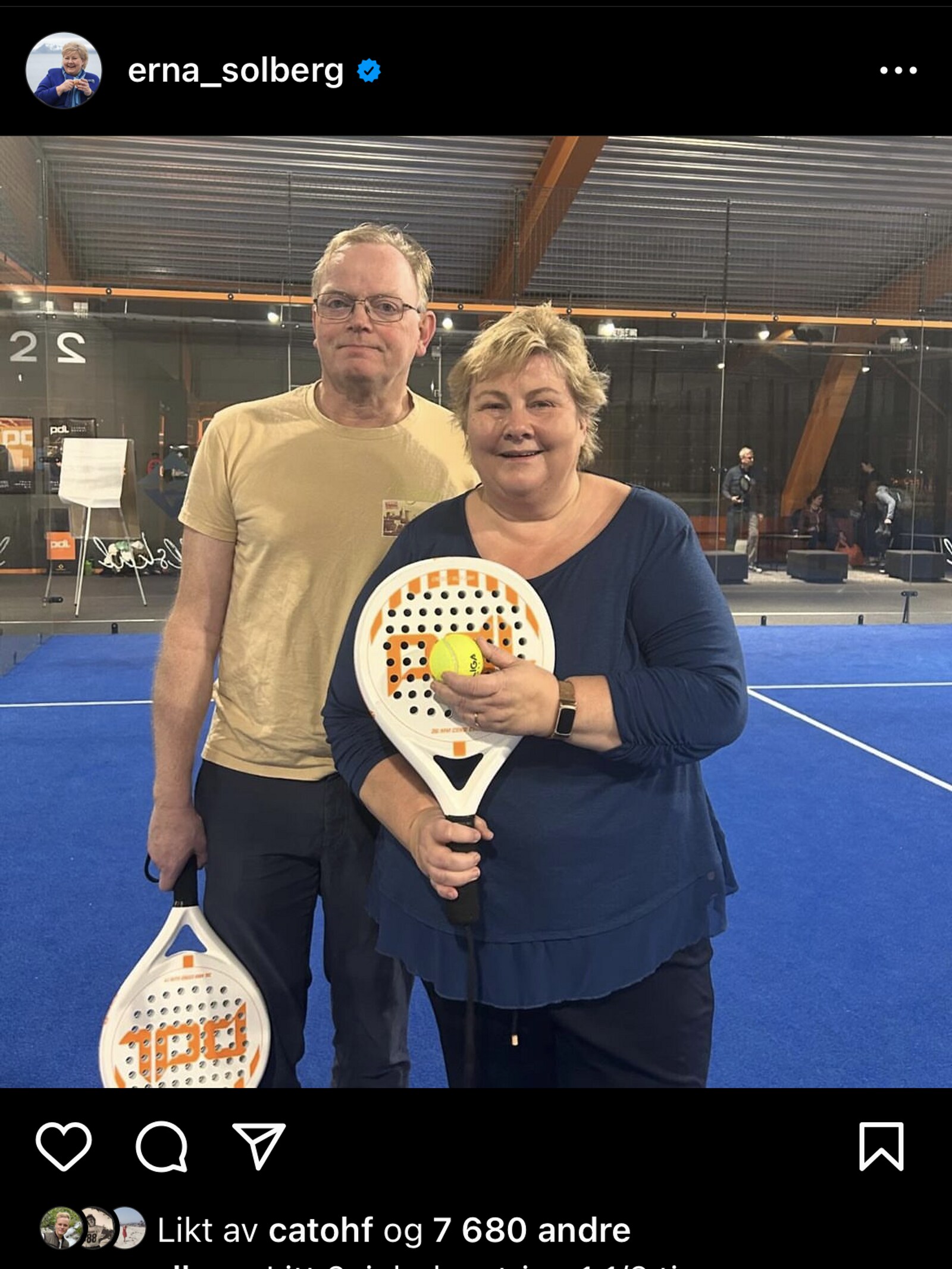 Erna Solberg: – Så lenge jeg er gift med Sindre, er det helt naturlig ...