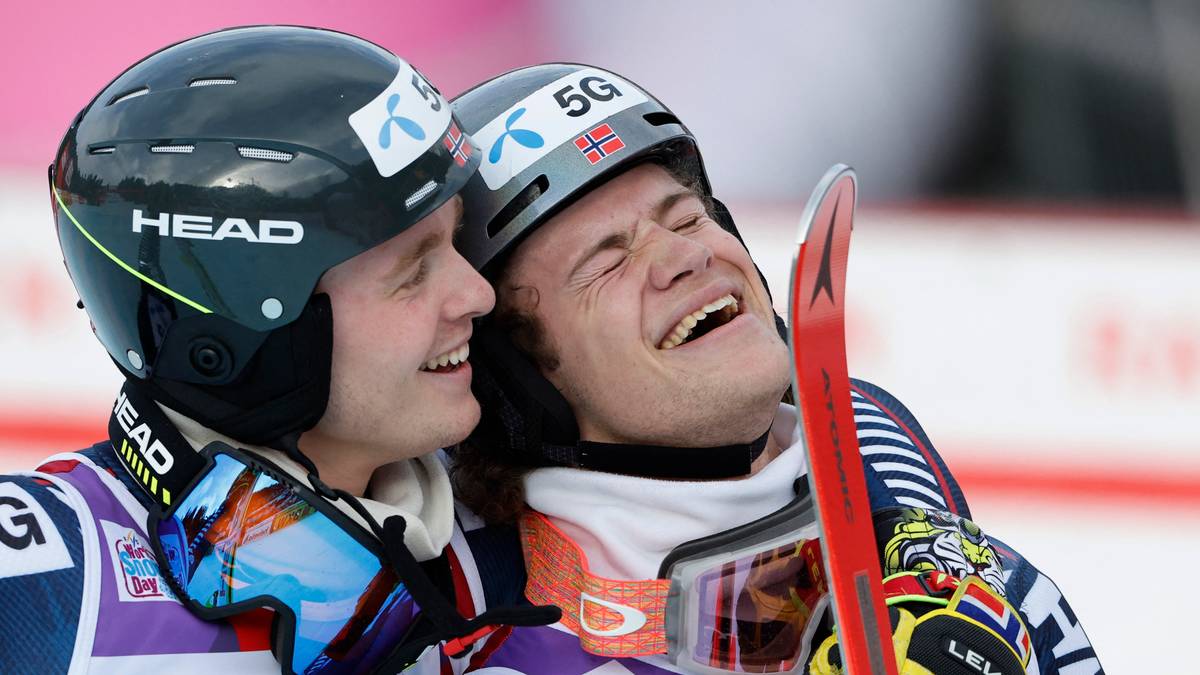 Lucas Braathen og Atle Lie McGrath sikret norsk dobbeltseier i slalåm i ...