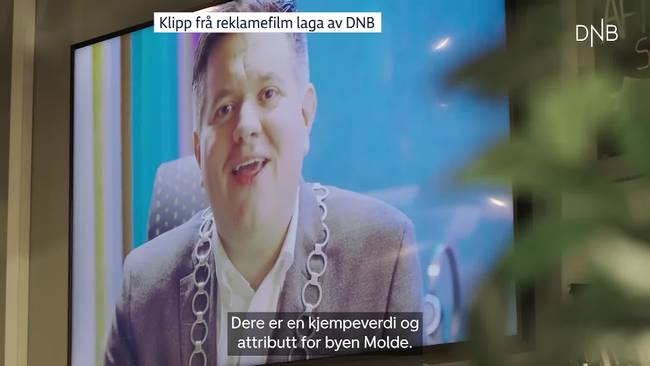 Molde-ordfører Trygve Grydeland dukka opp i DNB-reklame om Brunvoll ...