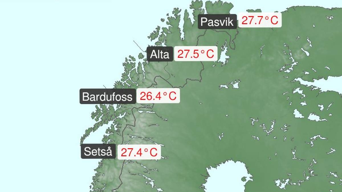 Meteorologen: – Sommeren forblir i Nord-Norge ut uka – NRK Troms og Finnmark