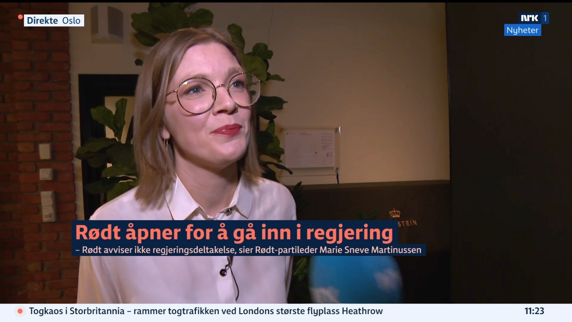 Rødt åpner for første gang for å gå inn i regjering – Siste nytt – NRK