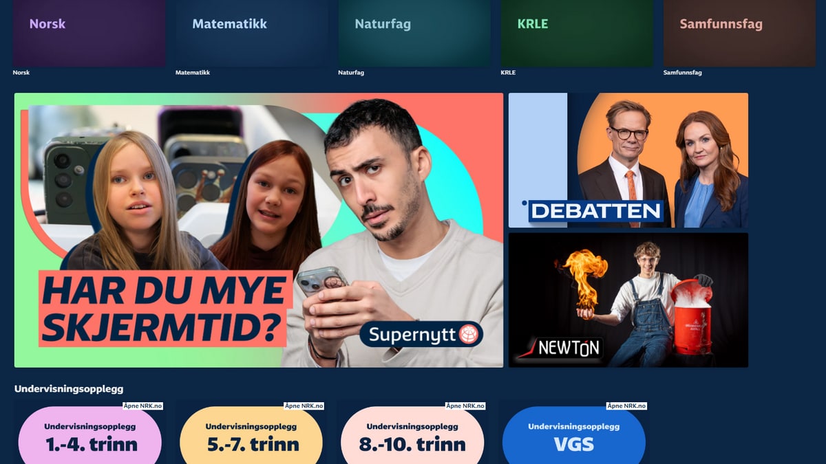 NRK Skole flyttes til NRK TV – NRK – Om NRK