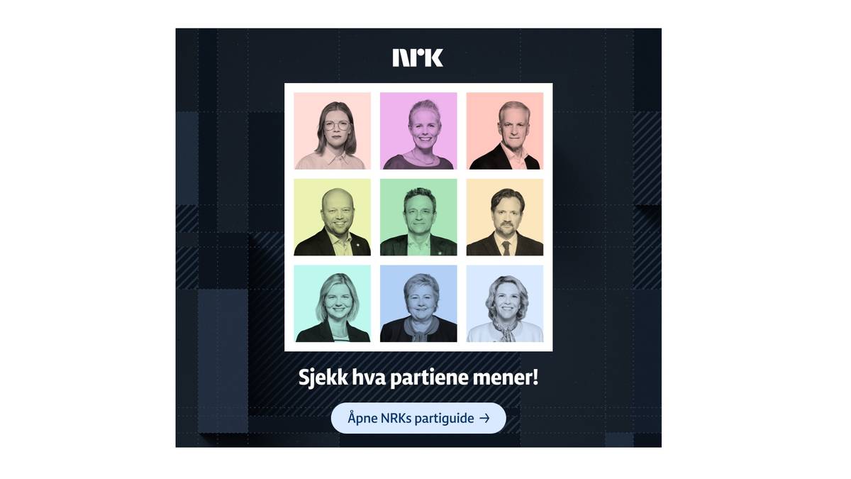 NRK tester annonser i forbindelse med stortingsvalget – NRK Presse ...