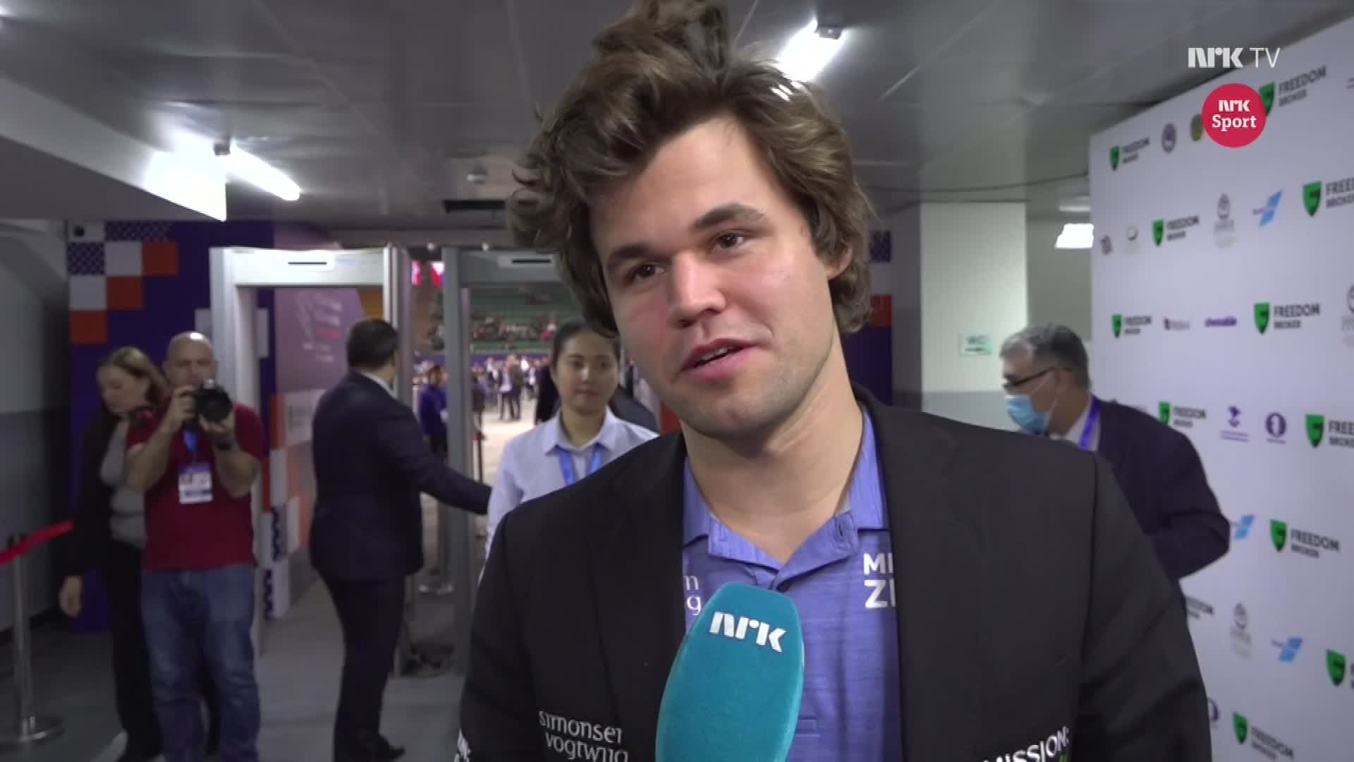 Hør hva Carlsen hadde å si etter seieren – NRK Sport – Sportsnyheter ...