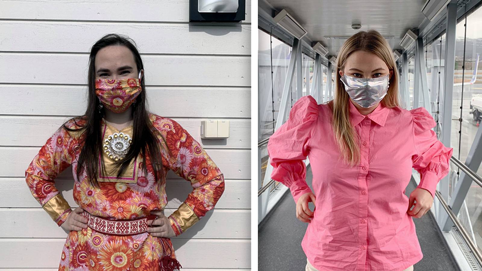 Syr egne kreative munnbind for å unngå spredning av korona-smitte – NRK ...