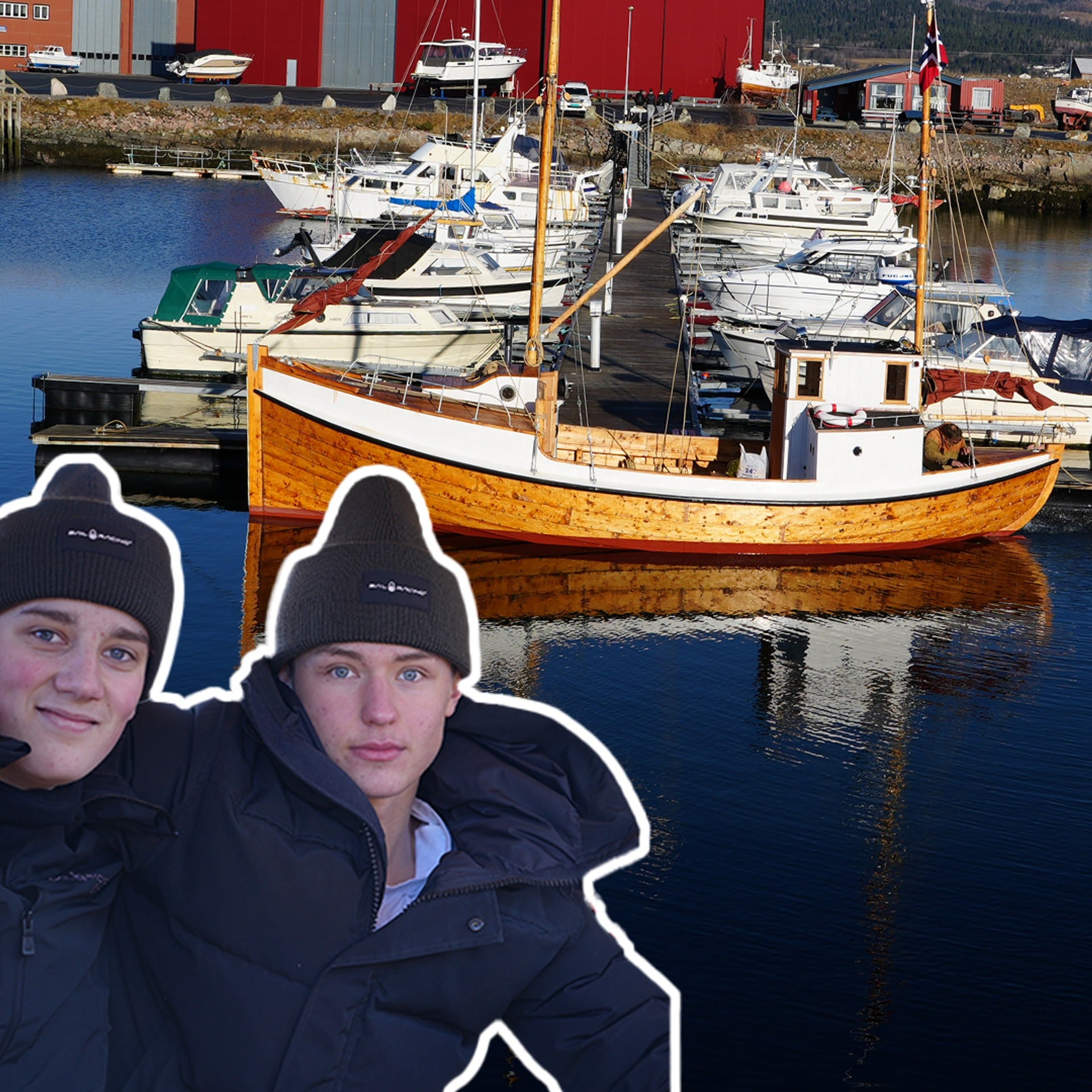 15-åringene har bygget en fiskebåt helt fra start – NRK
