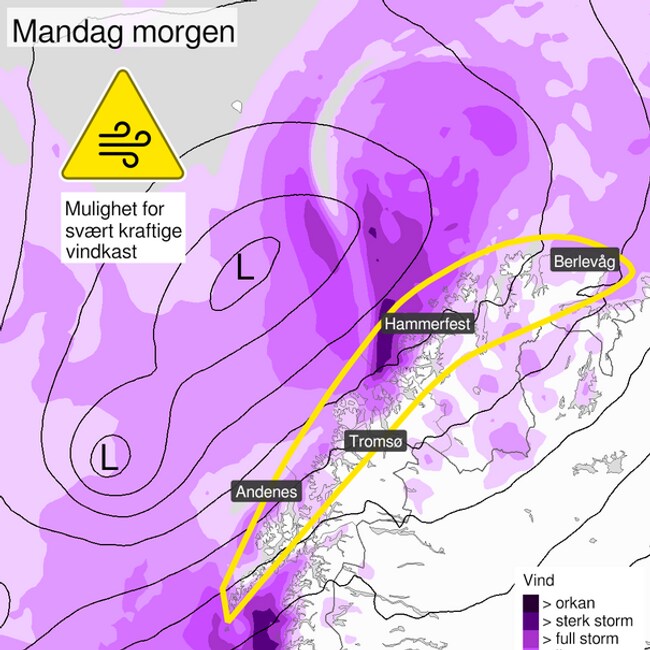 Farevarsel i kø for hele Nord-Norge – NRK Nordland