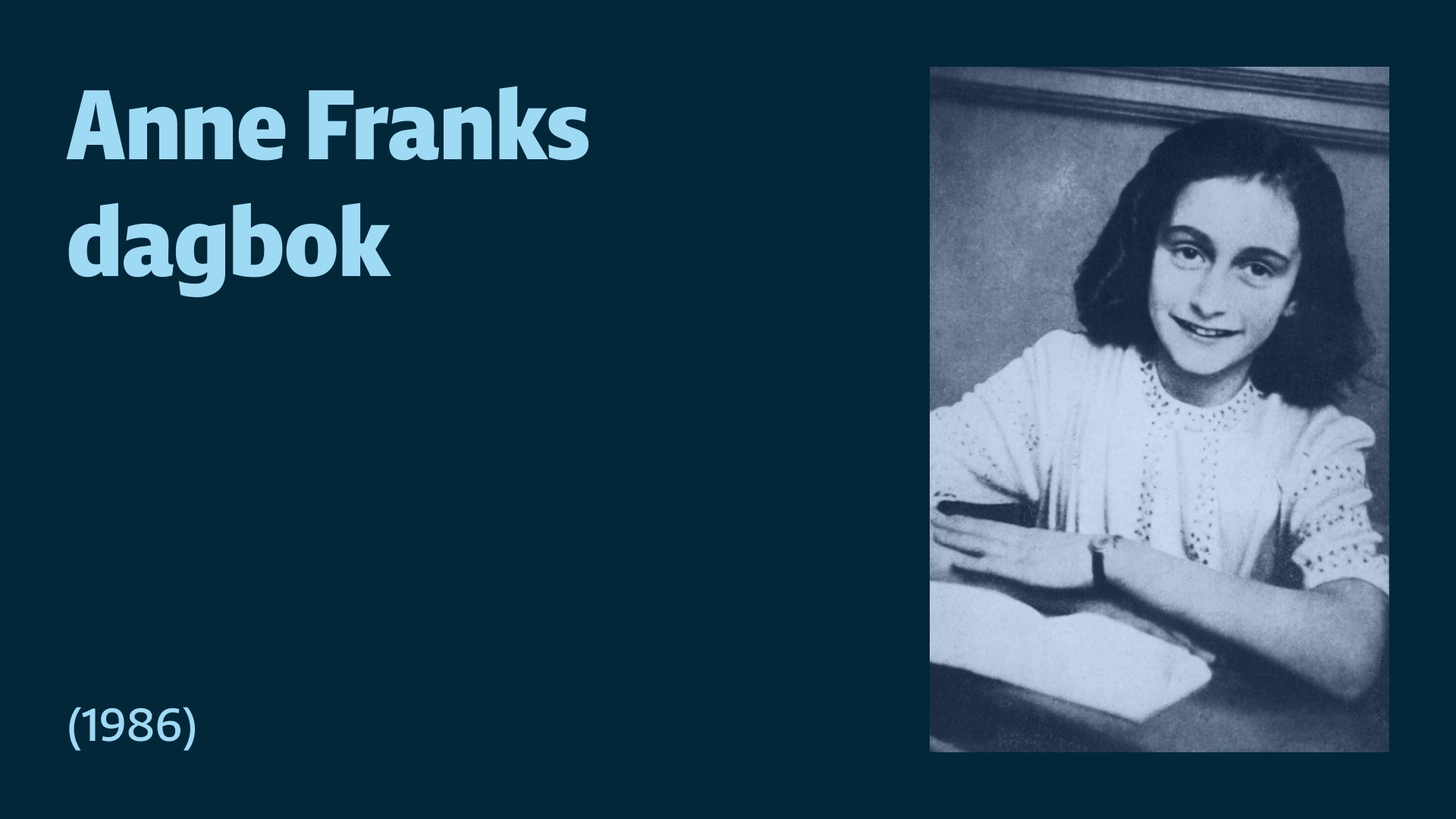 Anne Franks dagbok - NRK Radio