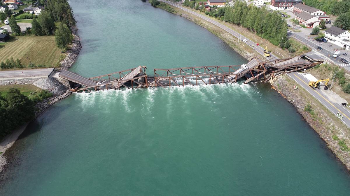 Ingen midlertidig bru på Tretten i år – NRK Innlandet – Lokale nyheter, TV og radio