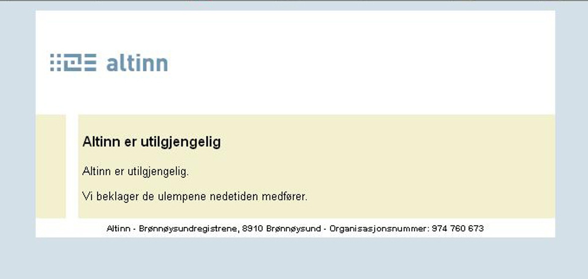 Altinn strever – NRK