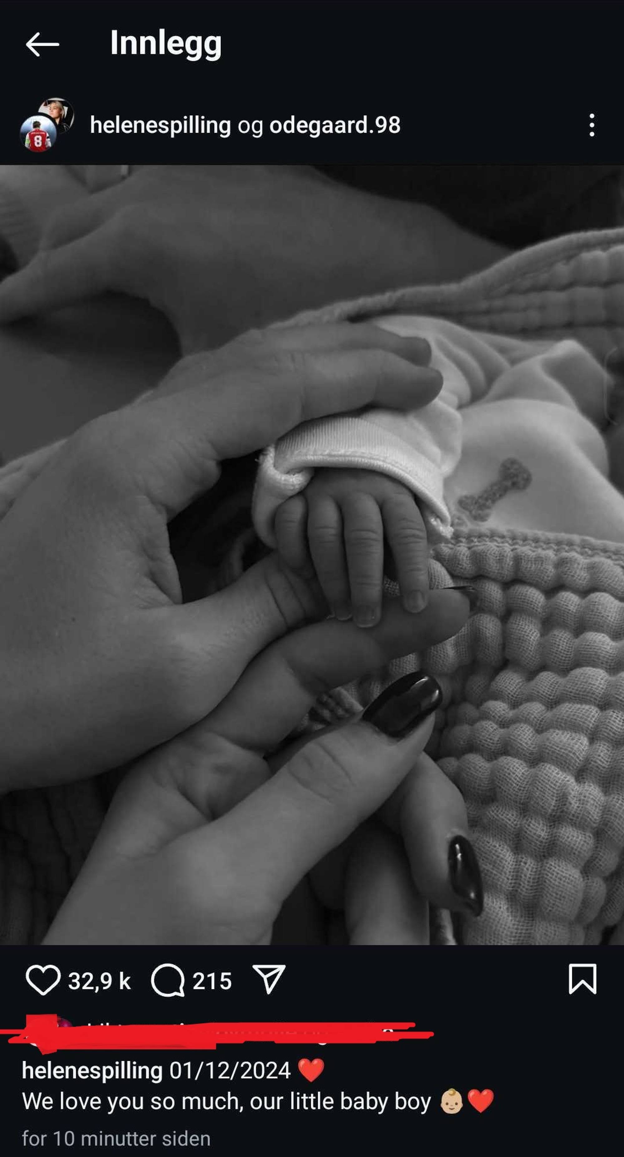 Helene Spilling og Martin Ødegaard har blitt foreldre – NRK Sport ...