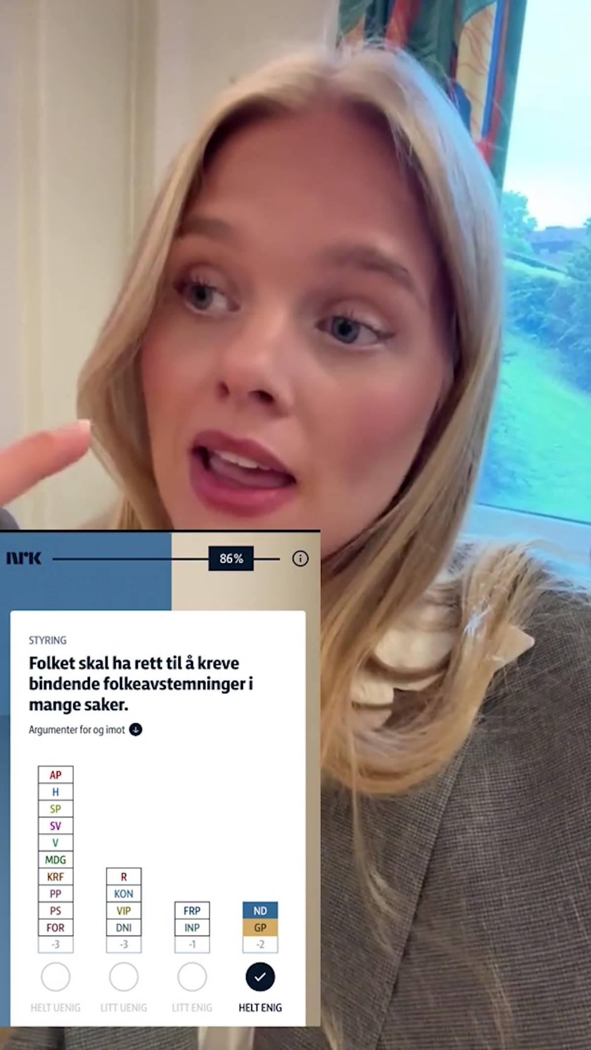 Ble kastet ut fra Dagsnytt 18 – nå tar Gyda Oddekalv av på TikTok – NRK ...