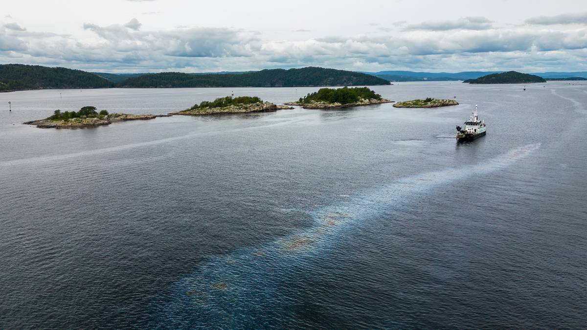 Her lekker det tyske krigsskipet Blücher olje ut i Oslofjorden – Stor-Oslo