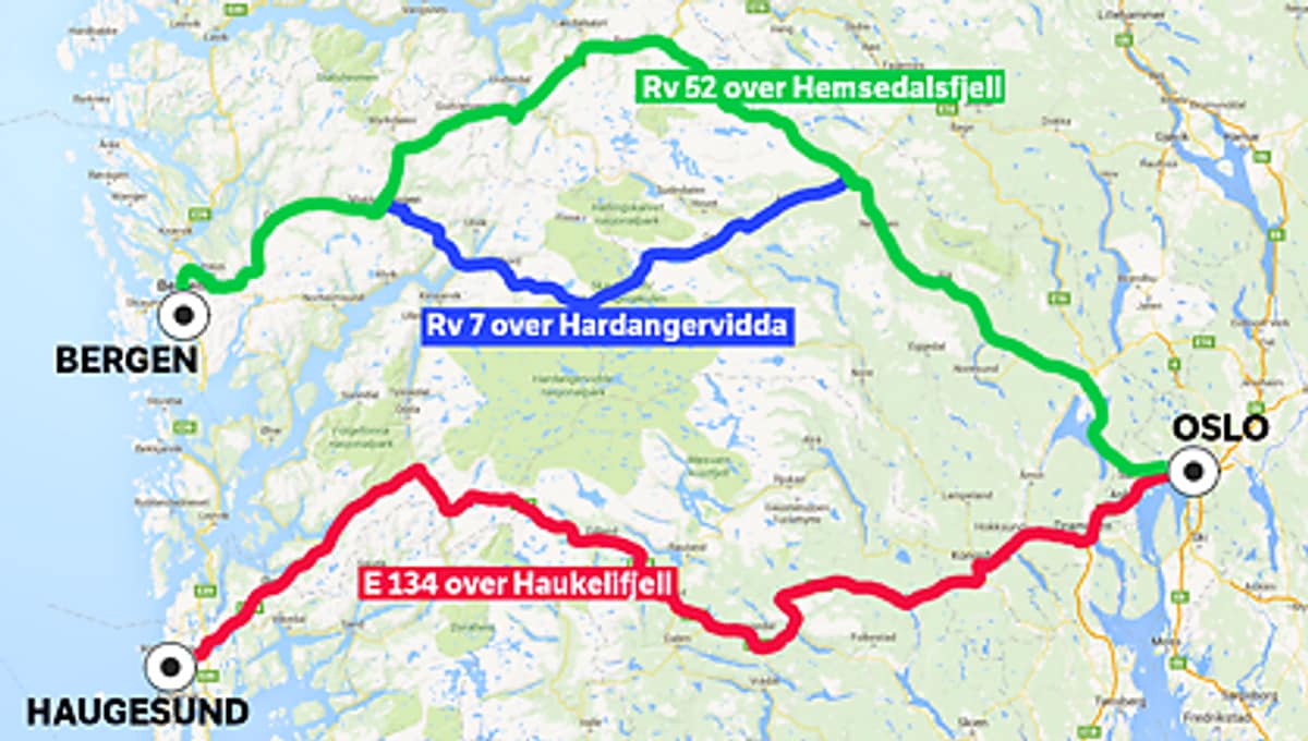 Velger ikke bare én vei Oslo-Bergen – Siste nytt – NRK