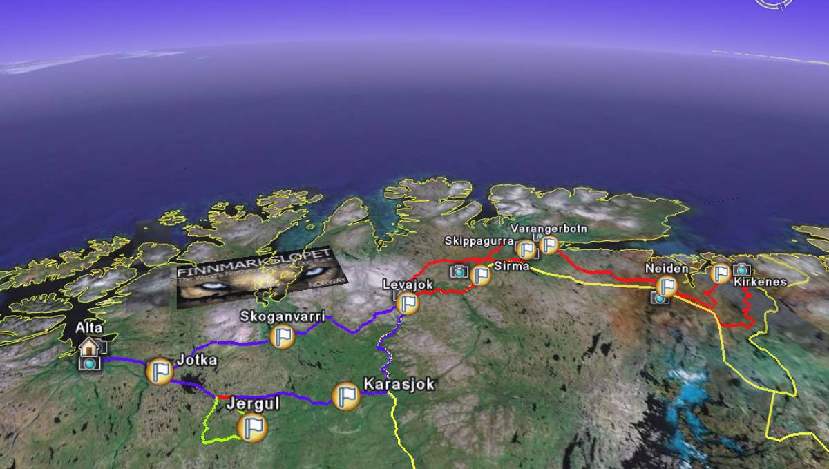 Finnmarksløpet i Google Earth – NRK Sport – Sportsnyheter, resultater ...