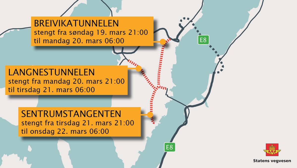 Stengte tunneler i Tromsø til uka – NRK Troms og Finnmark
