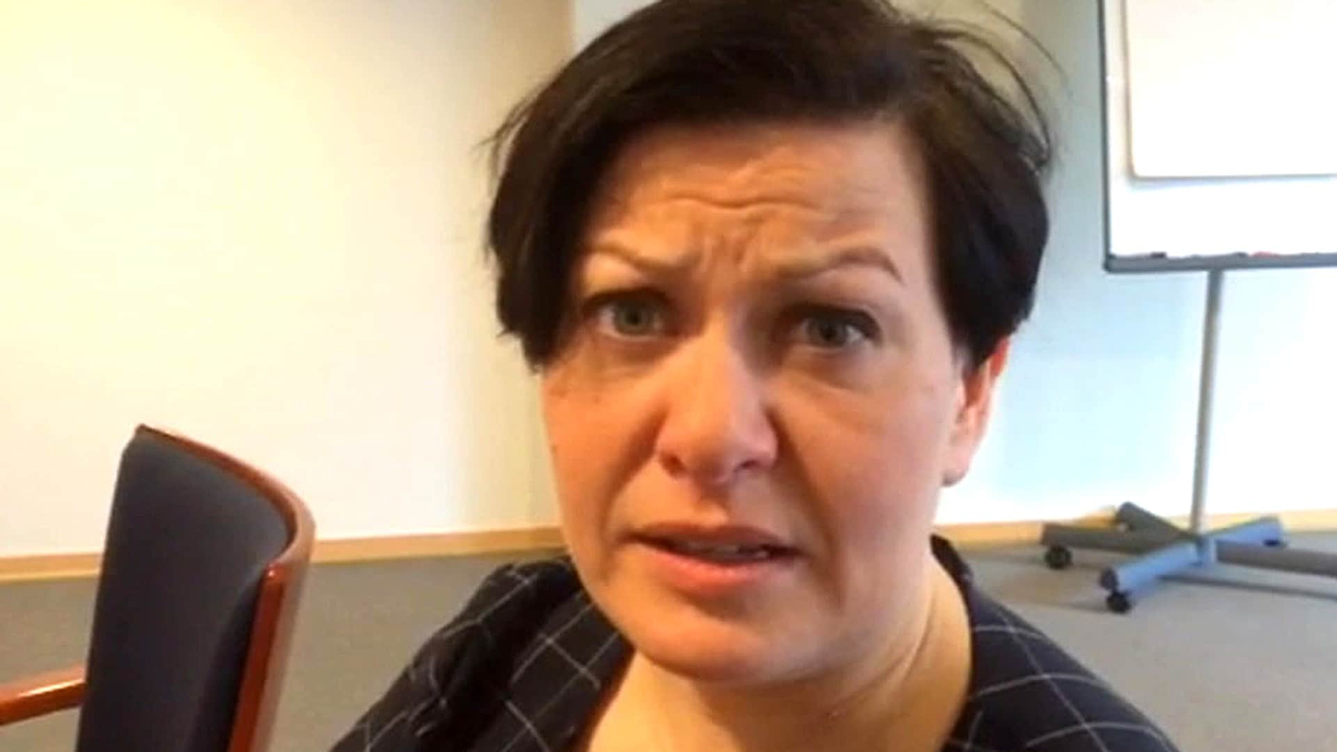 Intervju med Helga Pedersen på Ap-landsmøtet – NRK