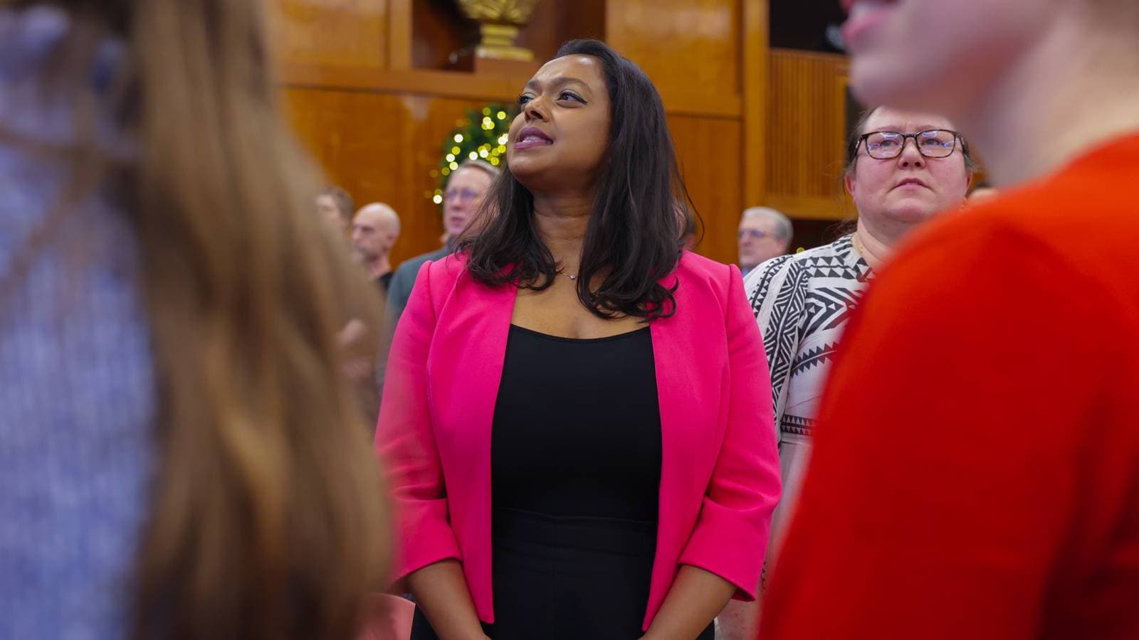 Kamp mellom Hadia Tajik og Kamzy Gunaratnam på nominasjonsmøte i Oslo ...