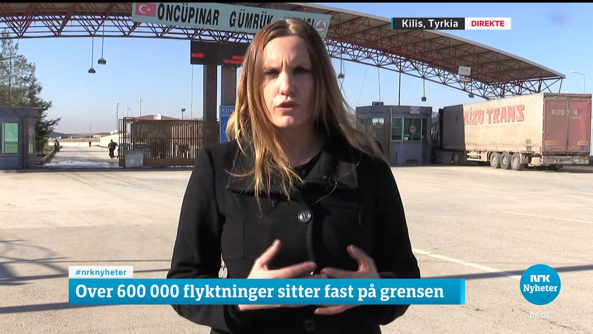 Kristin Solberg ved grensen til Syria – NRK