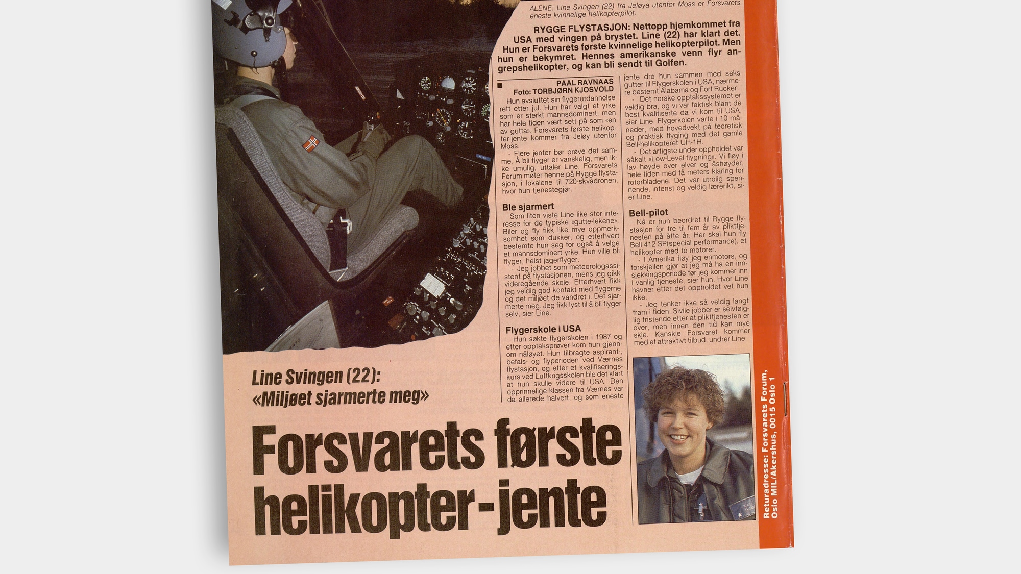 Line Svingen vs. Forsvaret – Norge