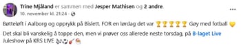 Her gifter Jesper Mathisen seg foran 1000 tilskuere på livepodkast ...